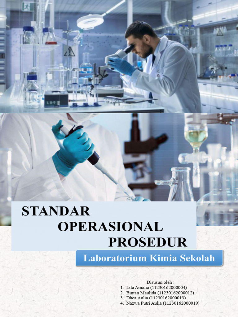 SOP Manajemen Laboratorium Kimia Sekolah | PDF | Sains & Matematika