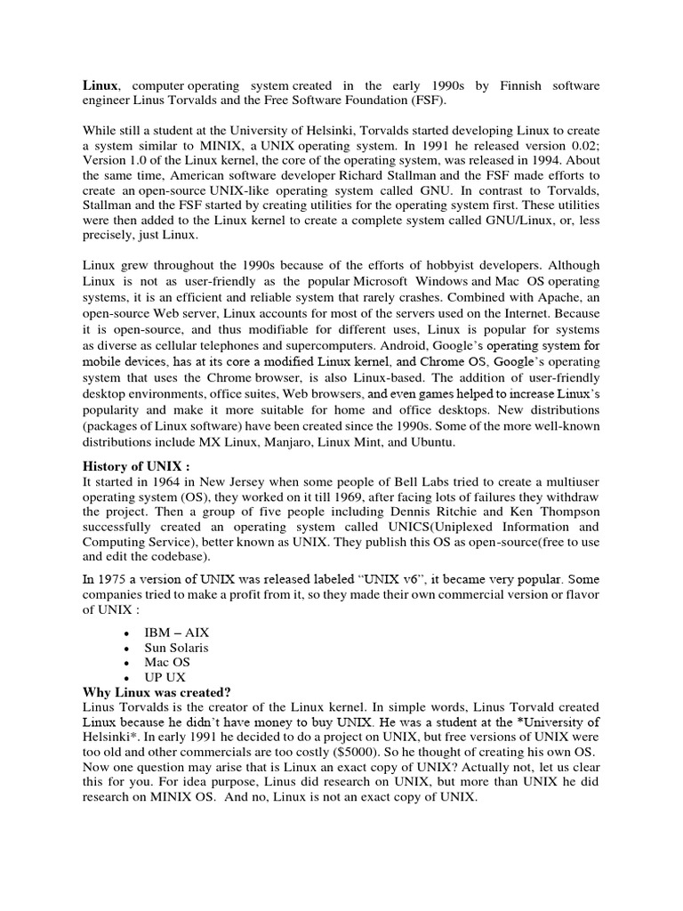 Linux for Tech Enthusiasts | PDF | Linux | Operating System