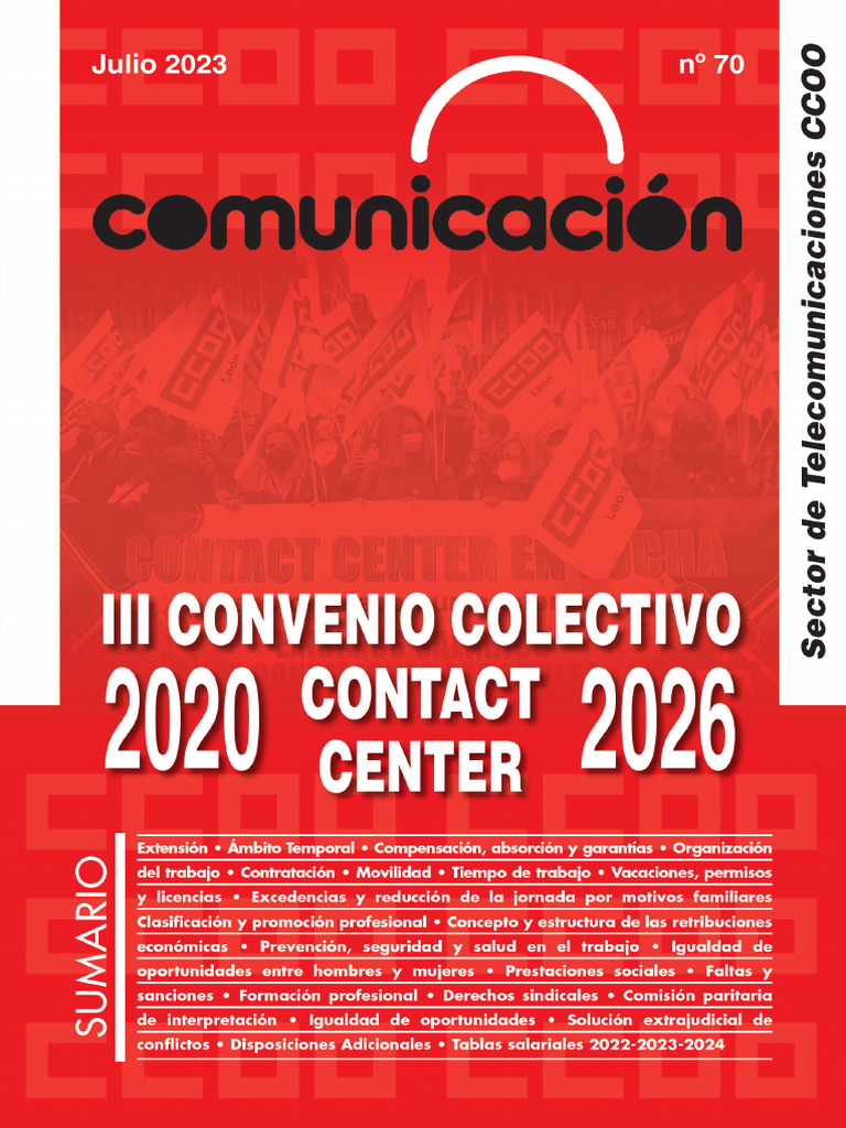 III Convenio Colectivo Contact Center CCOO | PDF
