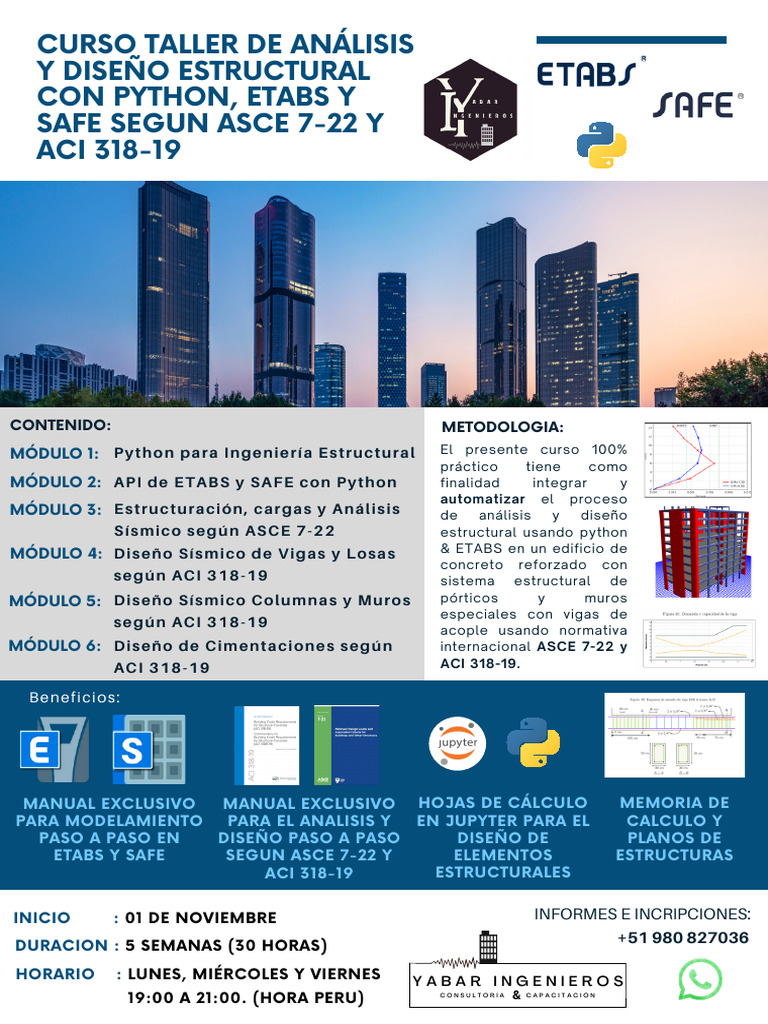 Analisis y Diseño Estructural Python ACI | PDF | Fundación (Ingeniería ...