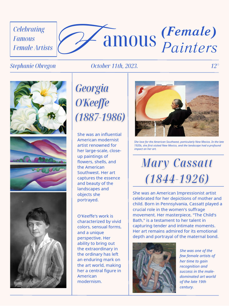 Famous Painters | PDF | Paintings | The Arts