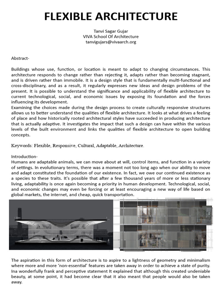 Flexible Architecture Pdf Design
