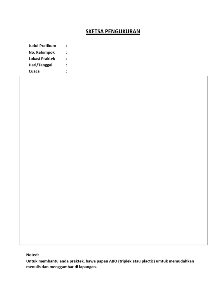 Sketsa Pengukuran Fc3. | PDF