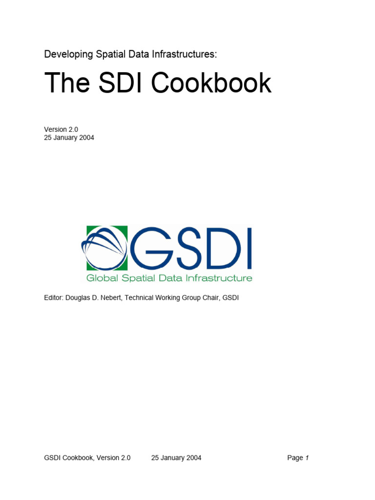 GSDI Cookbook: Building Spatial Data Infrastructures | PDF | Geographic ...