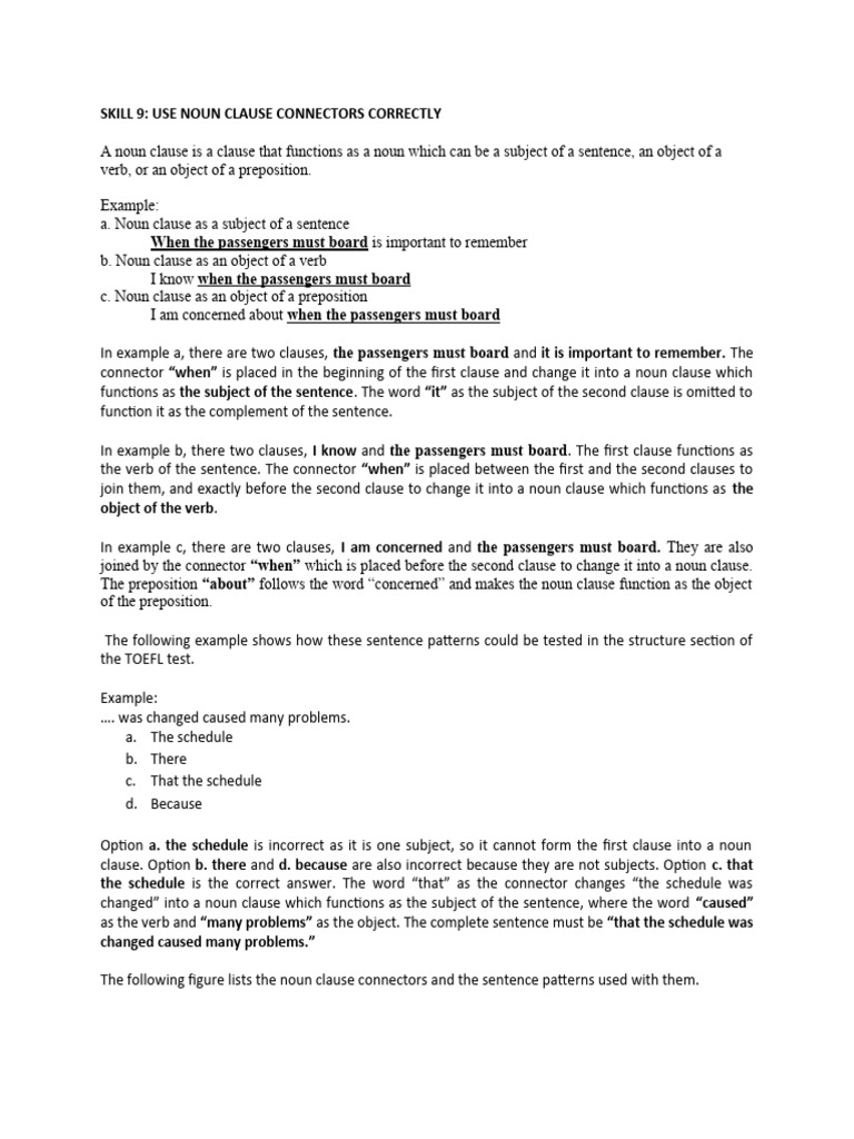 Week 5 - Structure - Skill 9-10 (DS) | PDF | Subject (Grammar) | Clause