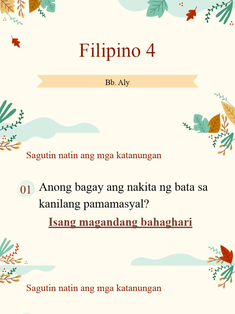 Filipino 4 Sa Dulo NG Bahaghari | PDF