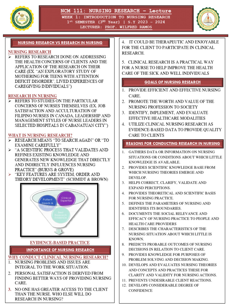 NCM 111 Lec Prelim Trans | PDF | Experiment | Theory