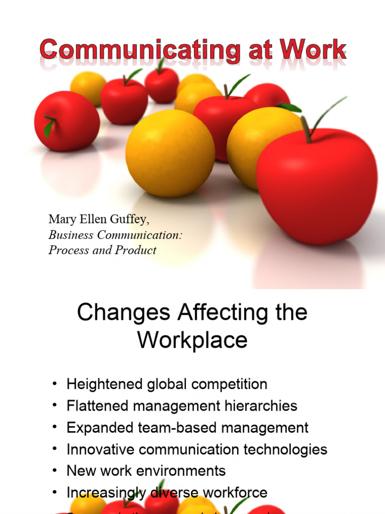 1 - Communicating at Work | PDF