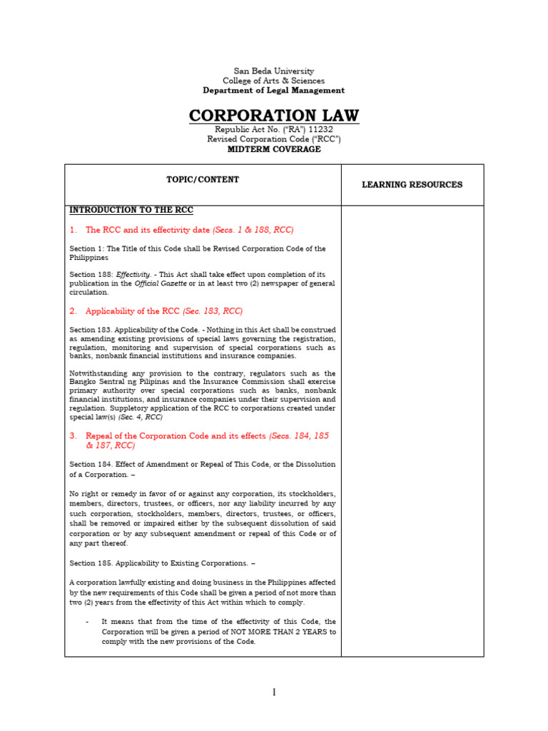 Corpo-Midterm-Coverage Uwu | PDF | Corporations | Stocks