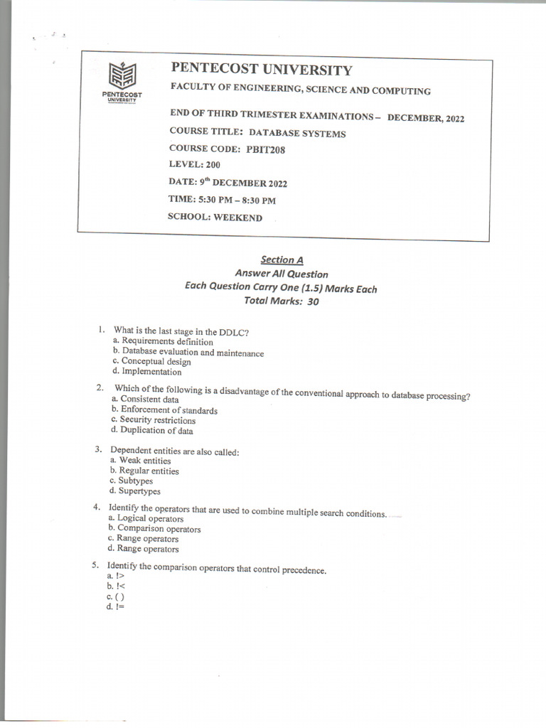 Database Systems 2022 | PDF