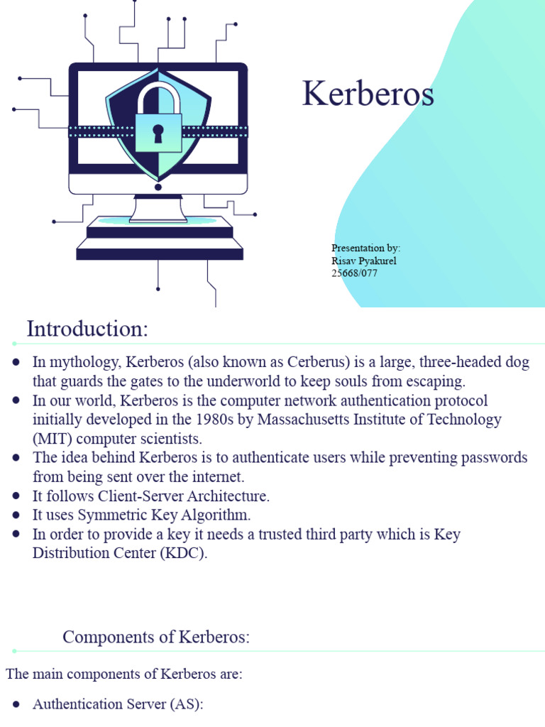 Kerberos Presentation by Risav | PDF