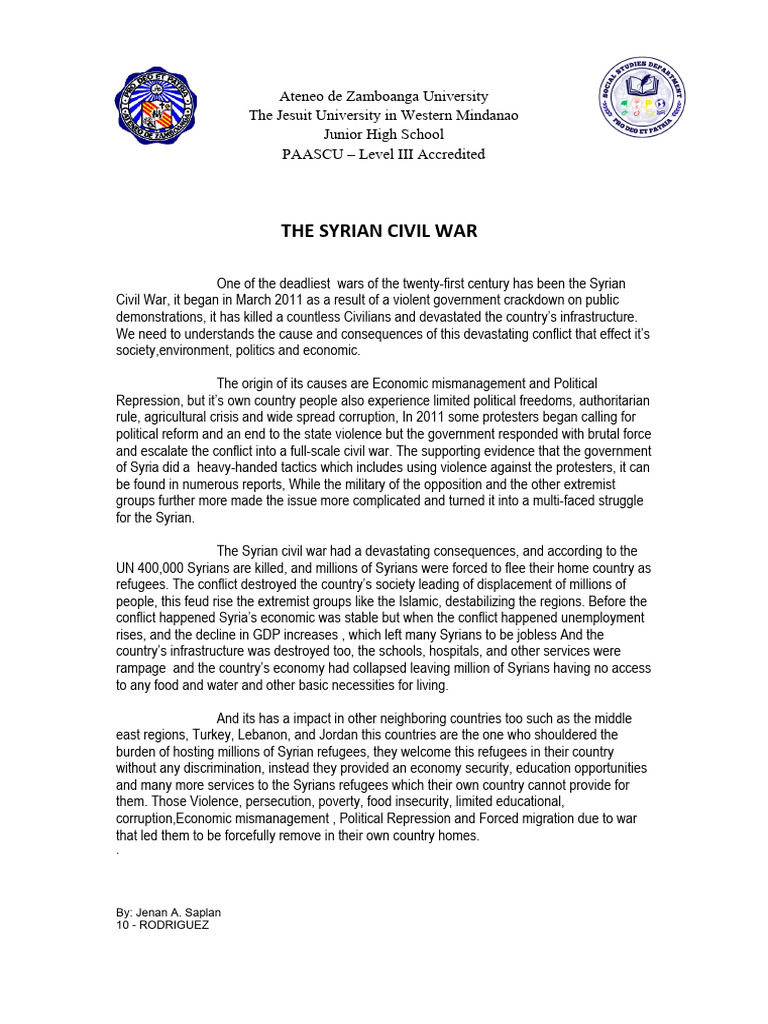 Syrian Civil War | PDF