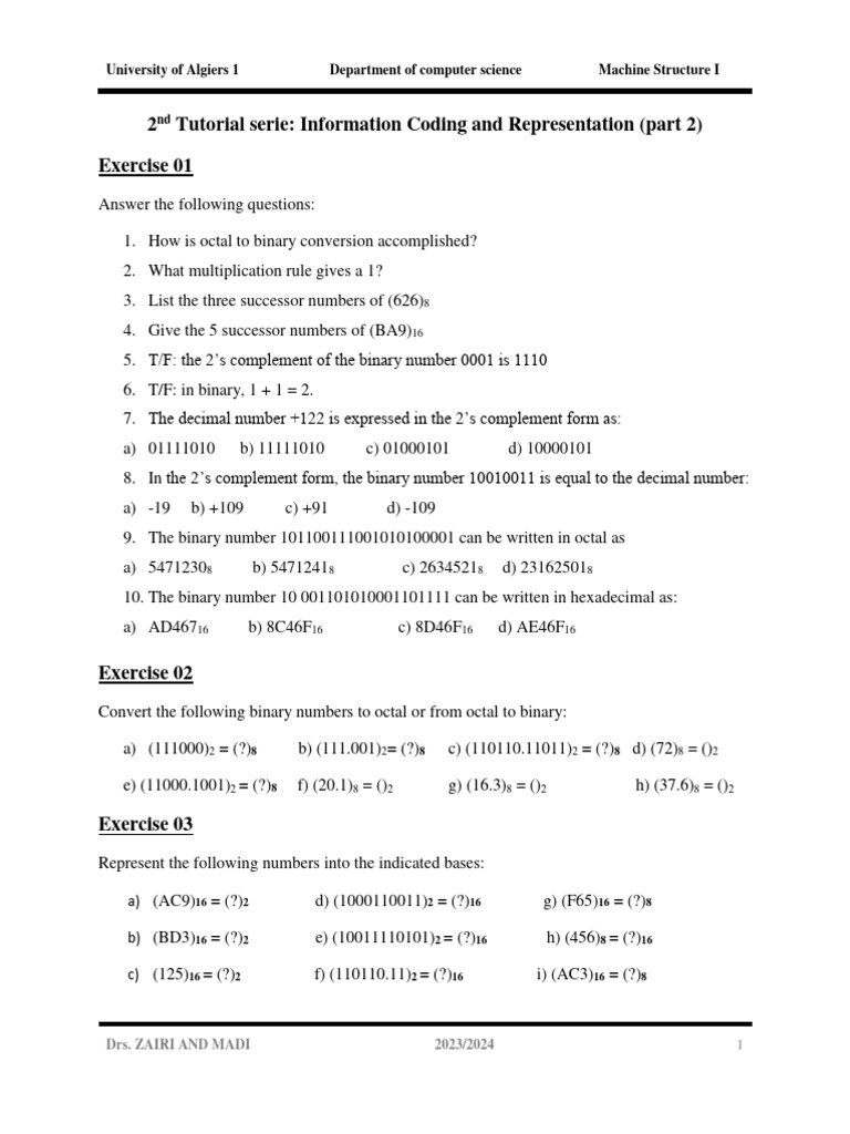 2nd Tutorial Serie Pdf Mathematical Notation Theory Of Computation
