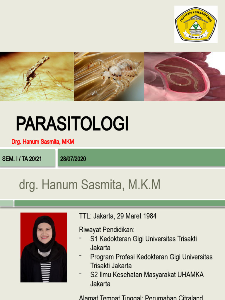 PPT - Parasitologi - MG1 | PDF