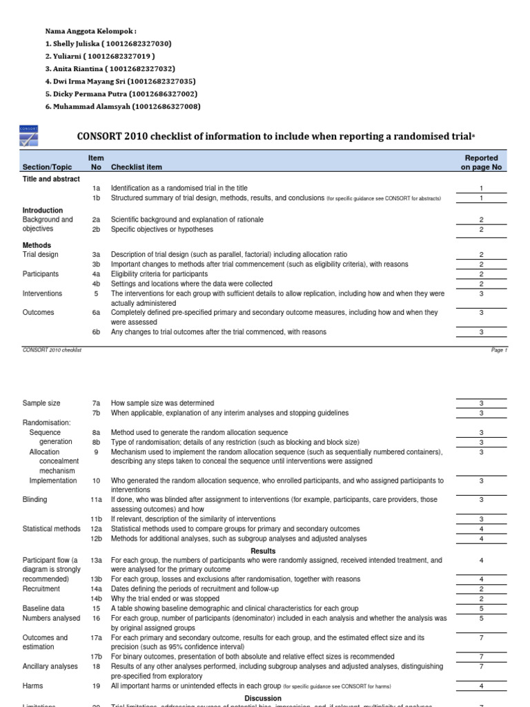 Jurnal Cluster Randomised CT Dan CONSORT (Shelly, Yuliarni, Anita, Dwi ...