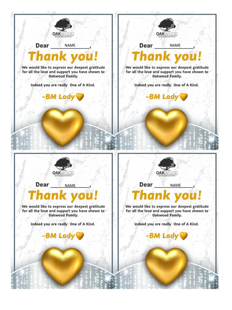 Thank You Card | PDF