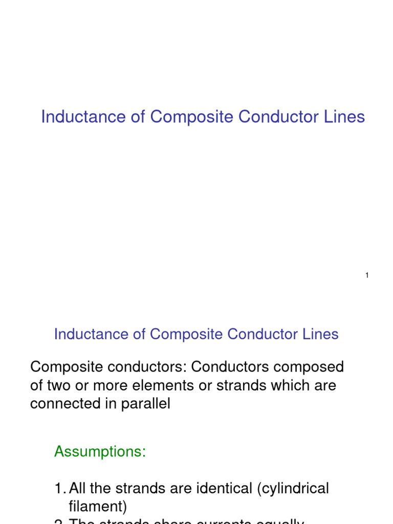 3_Inductance of Composite Conductor Lines | PDF