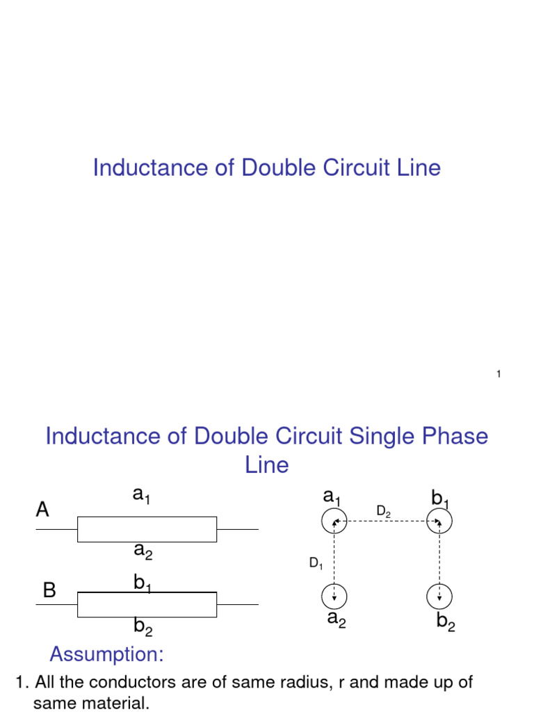 6_Inductance of Double Circuit Line | PDF
