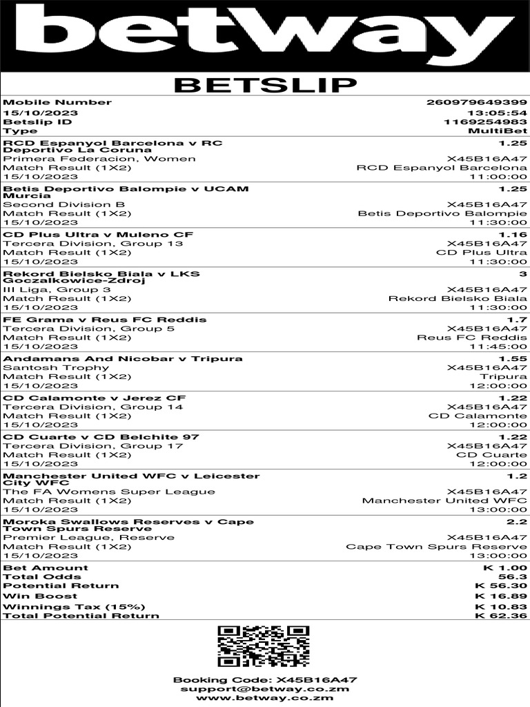 Betway X45B16A47 | PDF | Association Football Clubs | Sports Teams