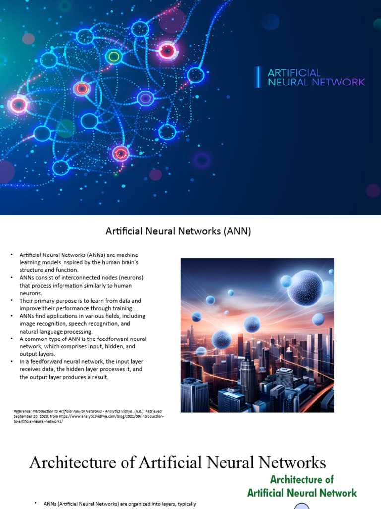 Artificial Neural Networks (ANN) | PDF