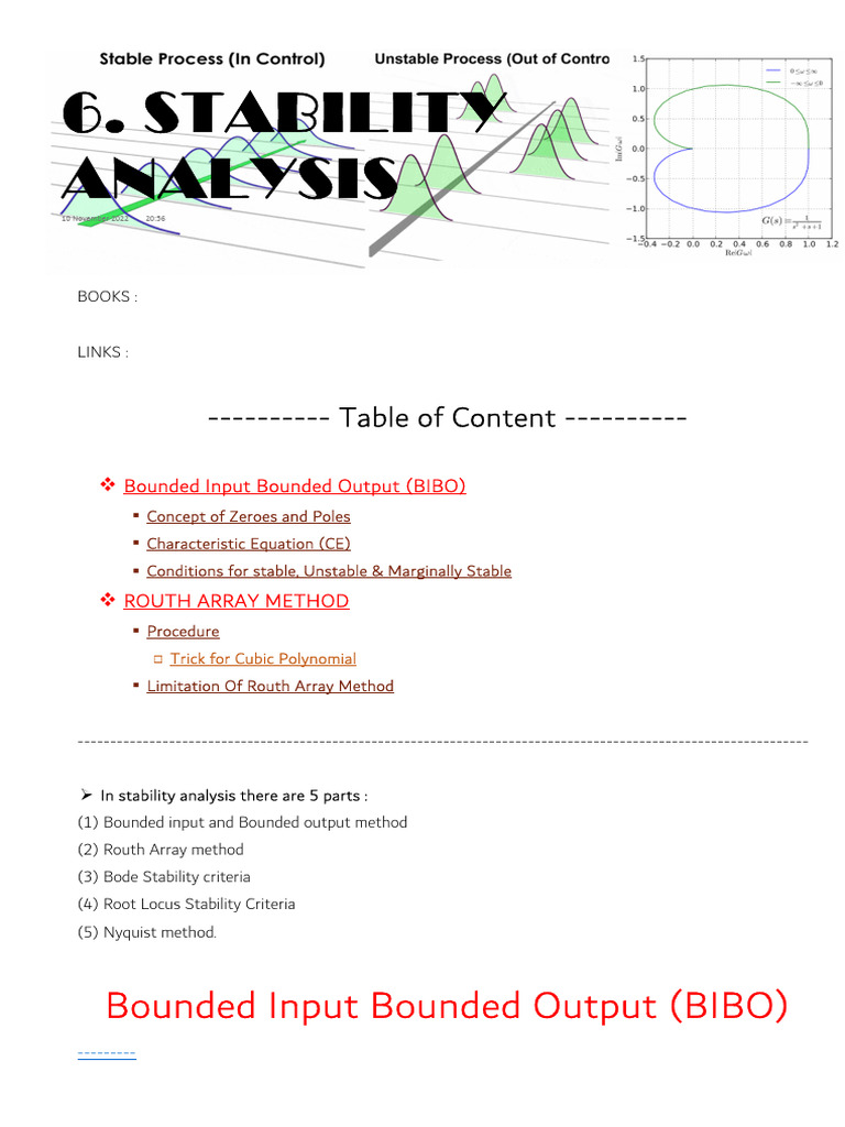 Stability Analysis - by Kenil Jagani | PDF | Zero Of A Function | Functions And Mappings