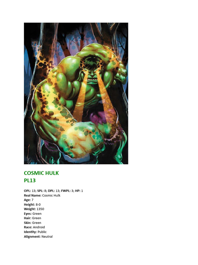 Cosmic Hulk | PDF