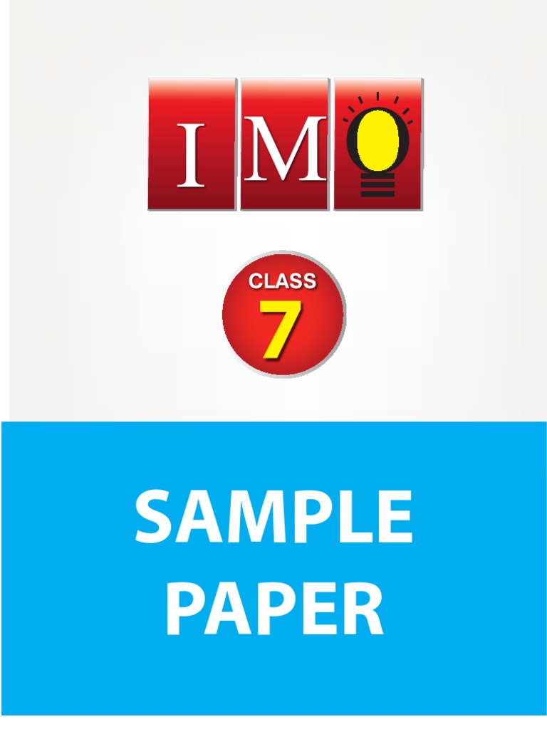 Class 7 Imo 4 Years Sample Paper | PDF | Teaching Mathematics | Science
