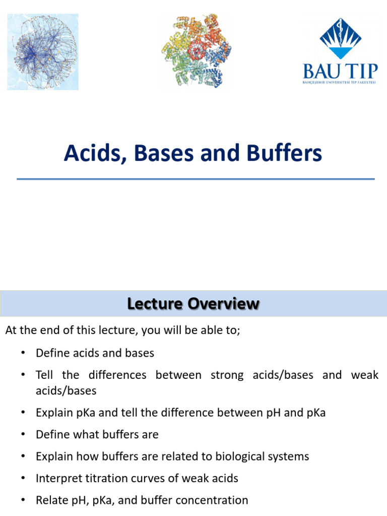 Biochemistry Acids Bases and Buffers 2023 2024 | PDF
