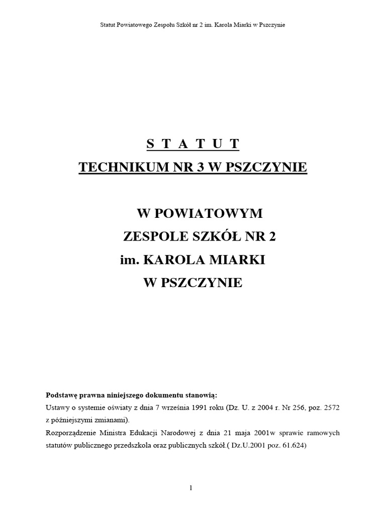 Statut Technikum 06.02.2023 | PDF