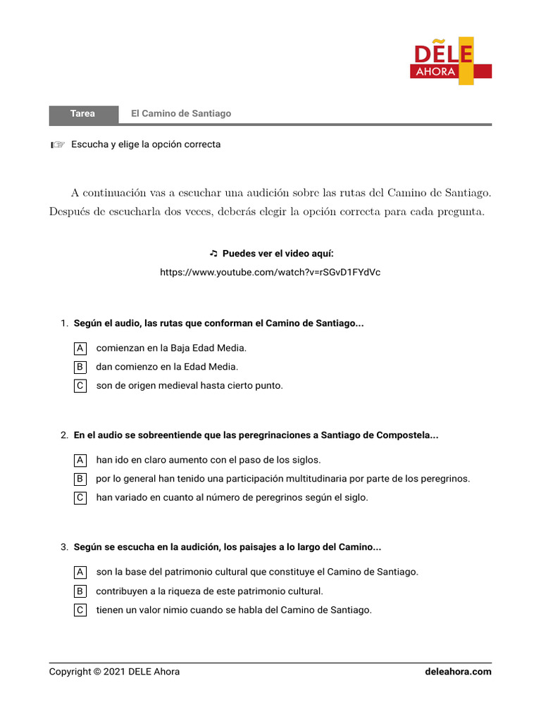 El Camino de Santiago | PDF