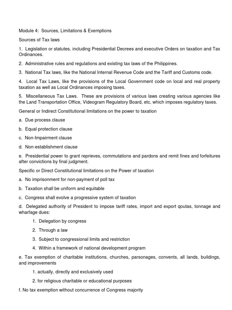 Taxation Module IV | PDF | Taxes | Tax Deduction