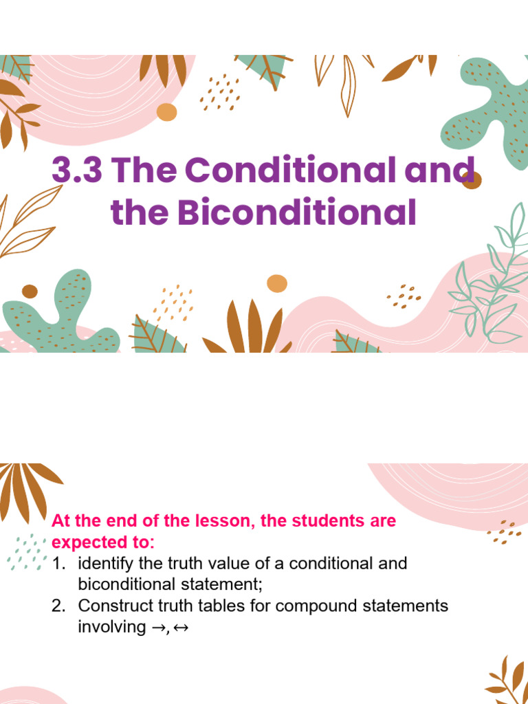 3 3-Logic | PDF | If And Only If | Logic