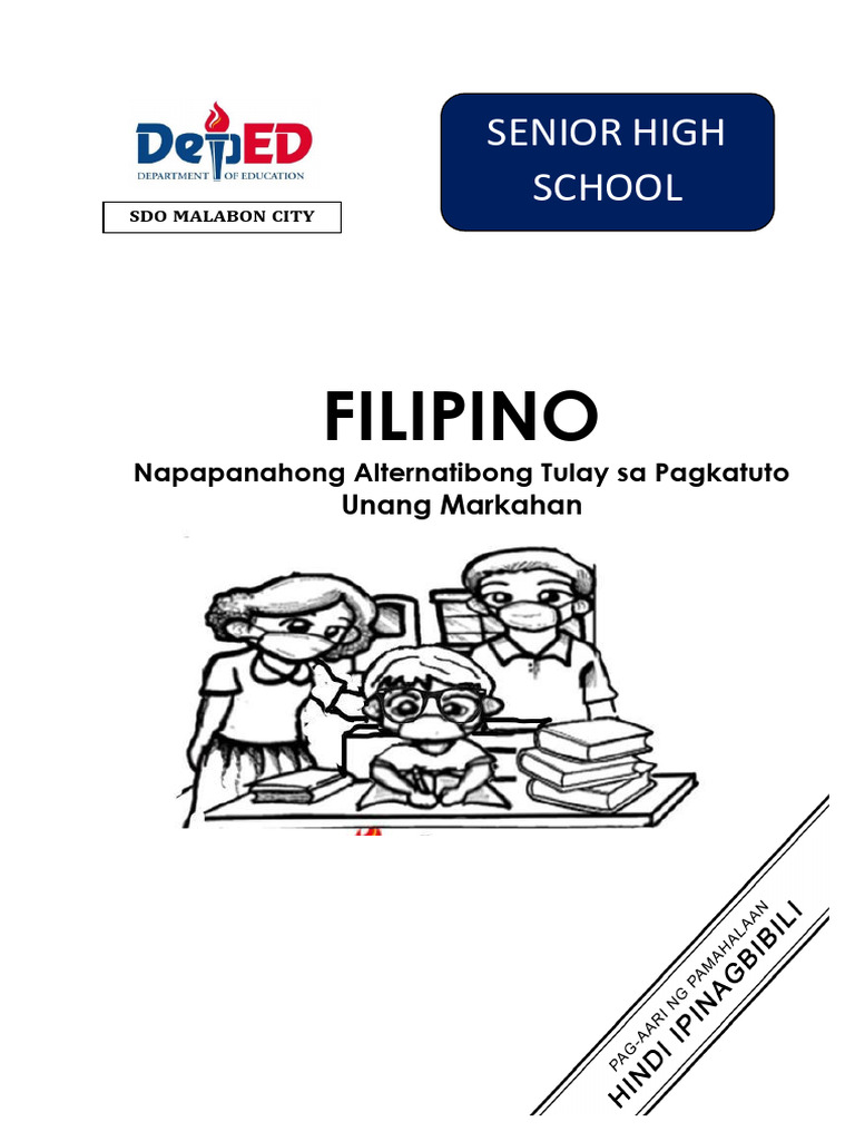 Final Copy Filipino Grade 12 Sa Piling Larang AKADEMIK Modyul 1 6 ...