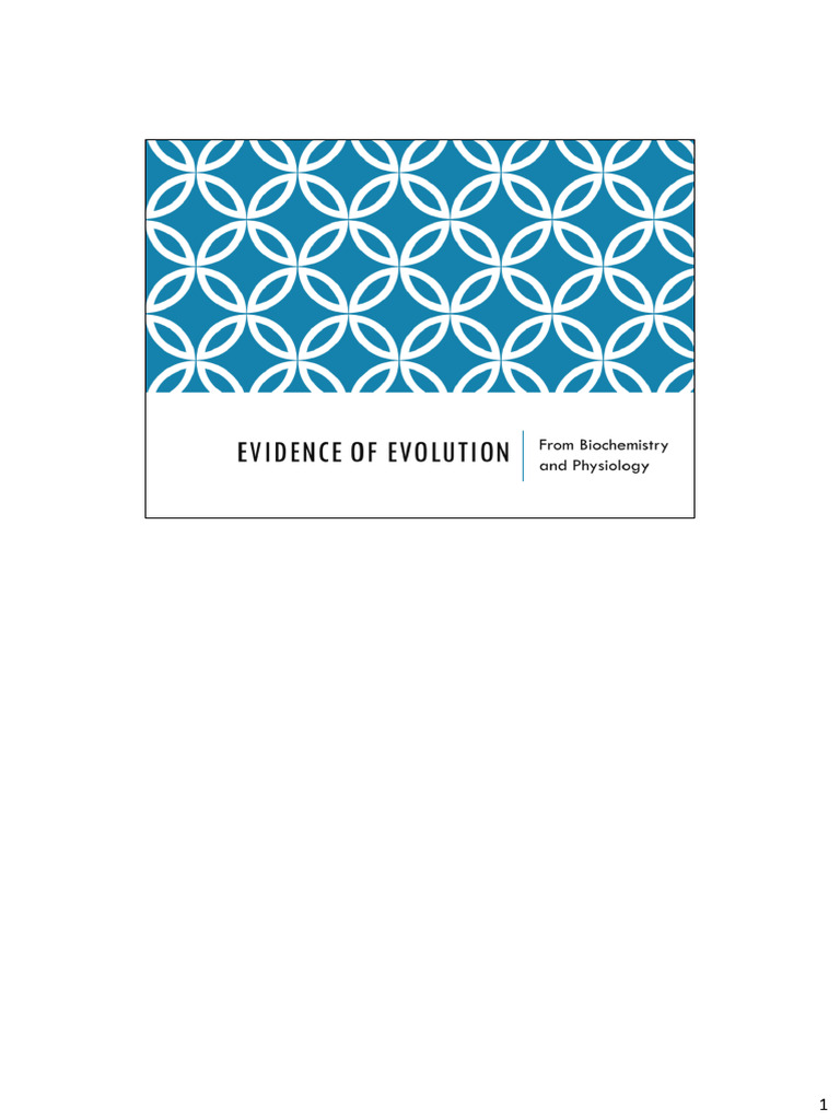 Lecture 5 Evidence From Physiology and Biochemistry | PDF | Thyroid ...