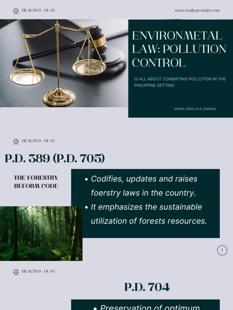 Environmental Law | PDF Environmental Law | PDF