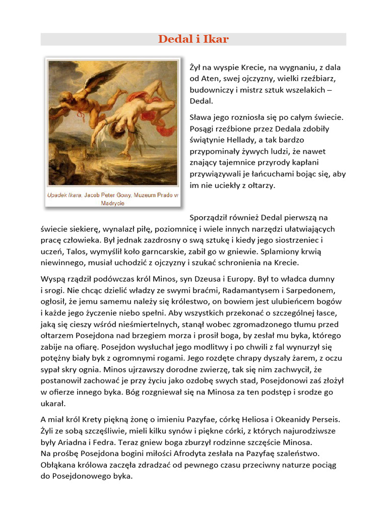 Dedal I Ikar | PDF