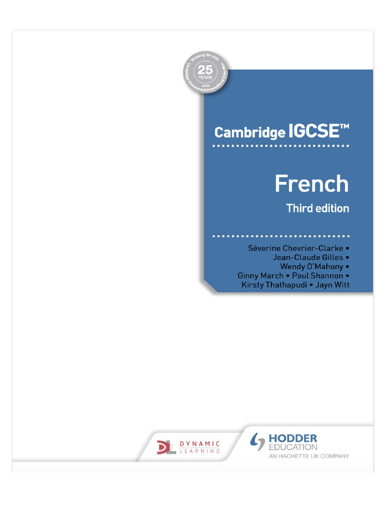 IGCSE French 3rd Edition | PDF