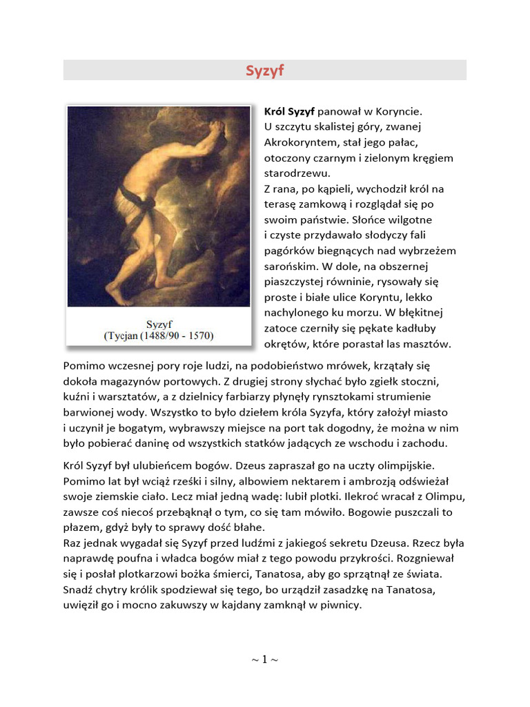 Syzyf | PDF