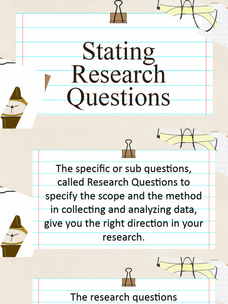 States Research Questions Final | PDF | Epistemology Of Science ...
