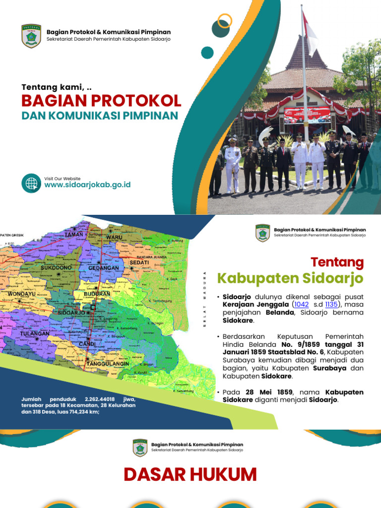 Protokol dan Komunikasi Pimpinan Sidoarjo | PDF