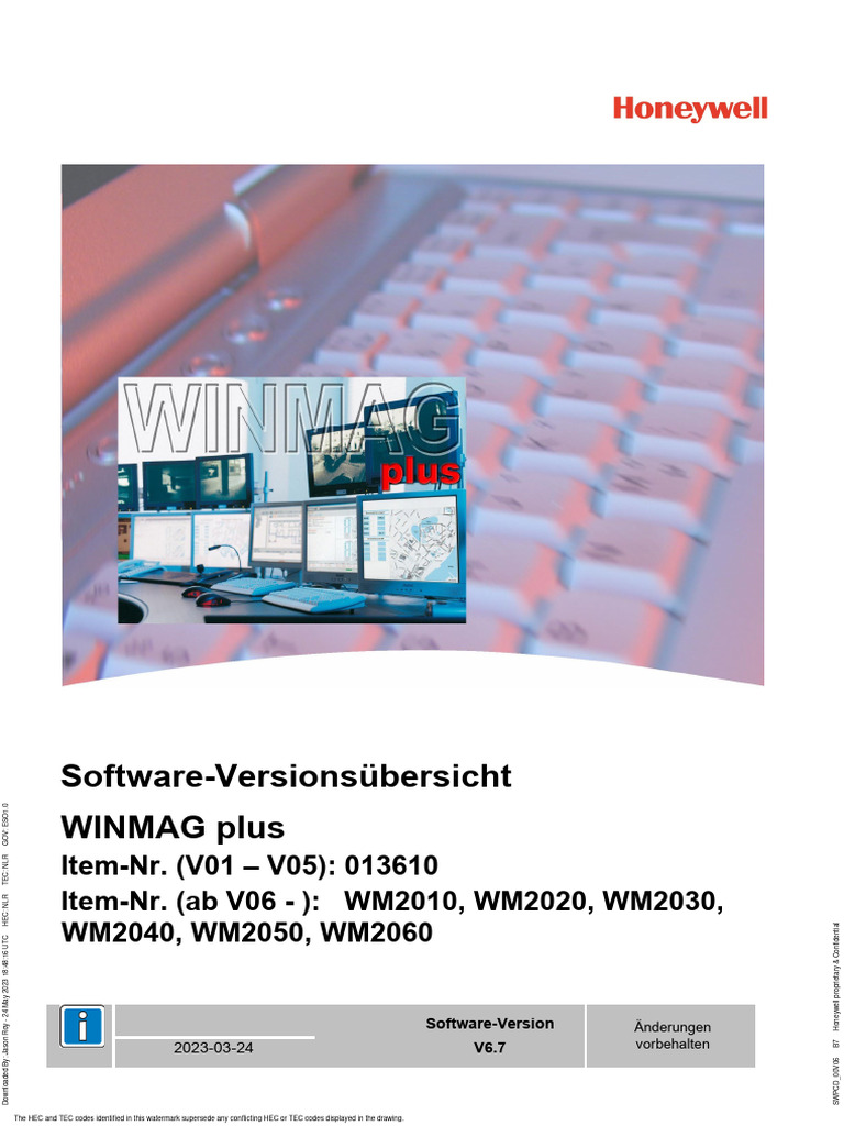 WINMAG Plus Software Version Overview | PDF | Computing