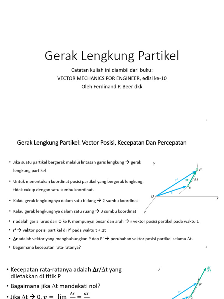 03 - Gerak Lengkung Partikel | PDF