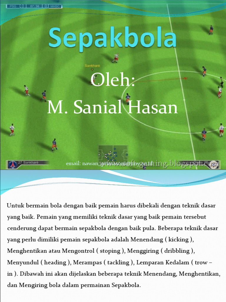 Contoh Keterampilan Lanjut Sepakbola | PDF