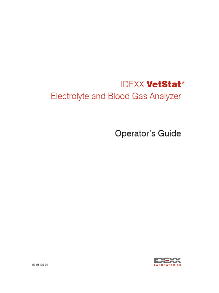 Vetstat Operators Guide en PDF | PDF | Physiology | Clinical Medicine