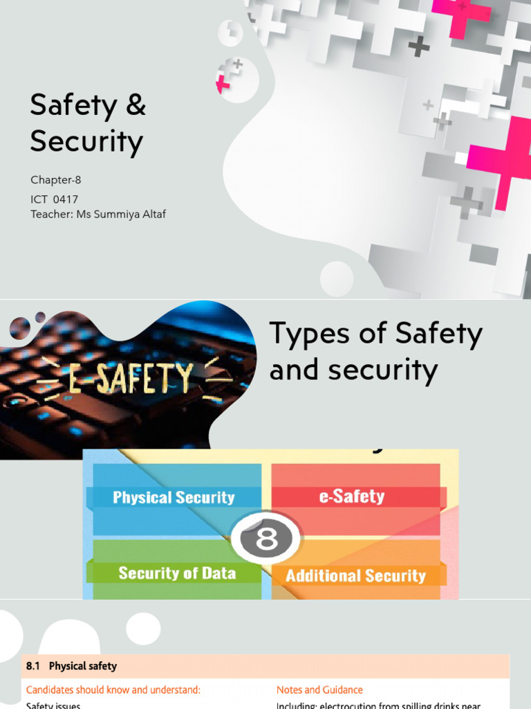 IGCSE 1CT 0417 Physical Safety-Esafety | PDF | Password | Information ...