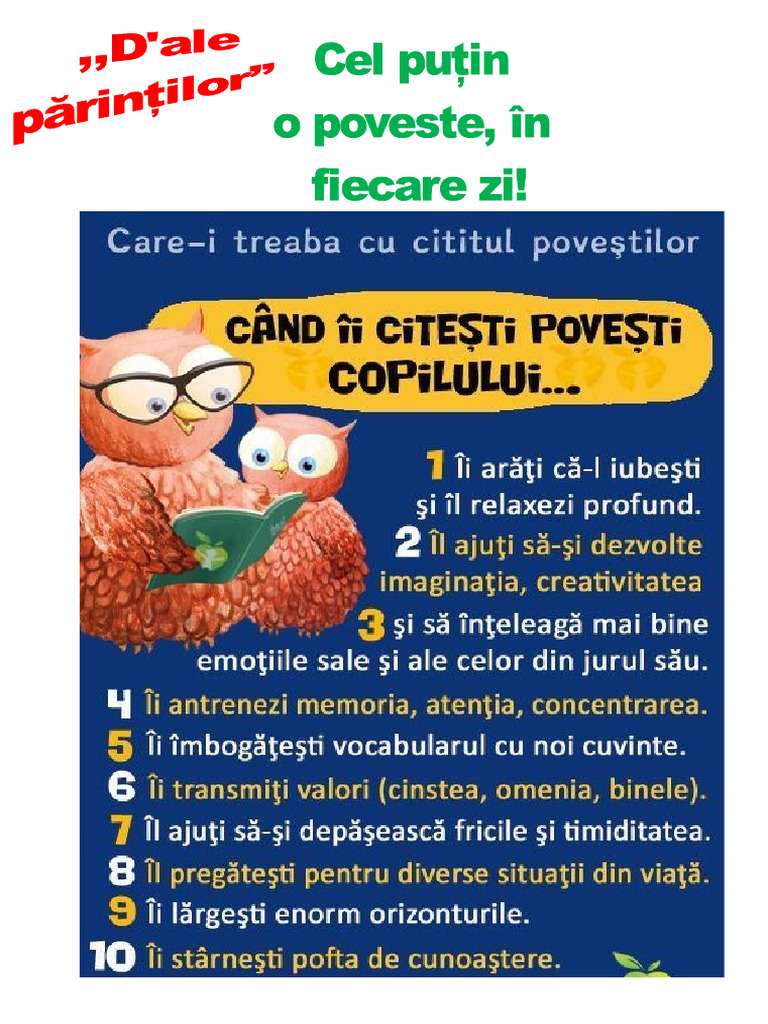 Cand II Citești Copilului? | PDF