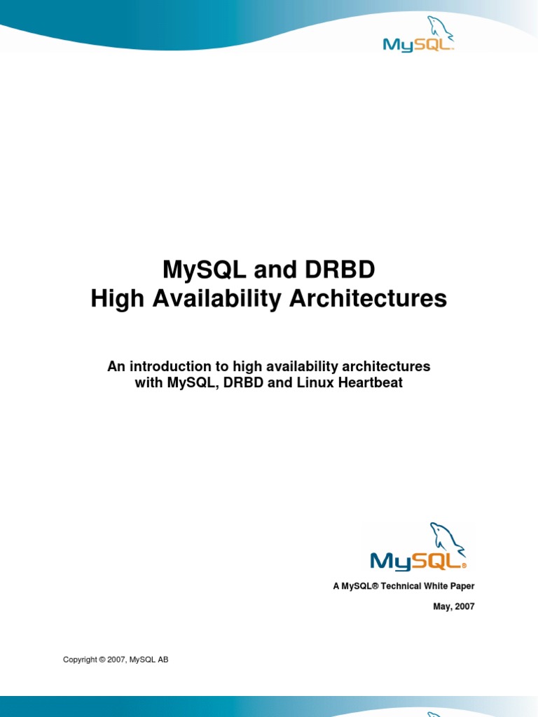 Mysql Replication With Heartbeat and DRBD | PDF | Replication ...