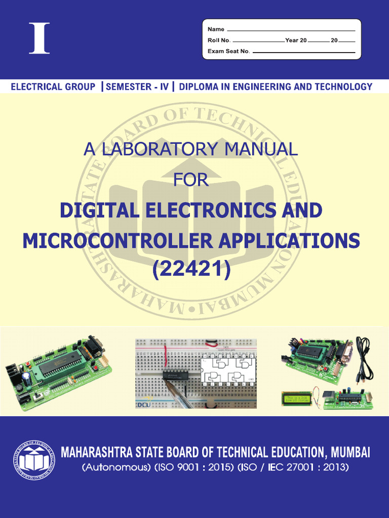 Digital Electronics and Microcontroller Applications | PDF | Computers ...