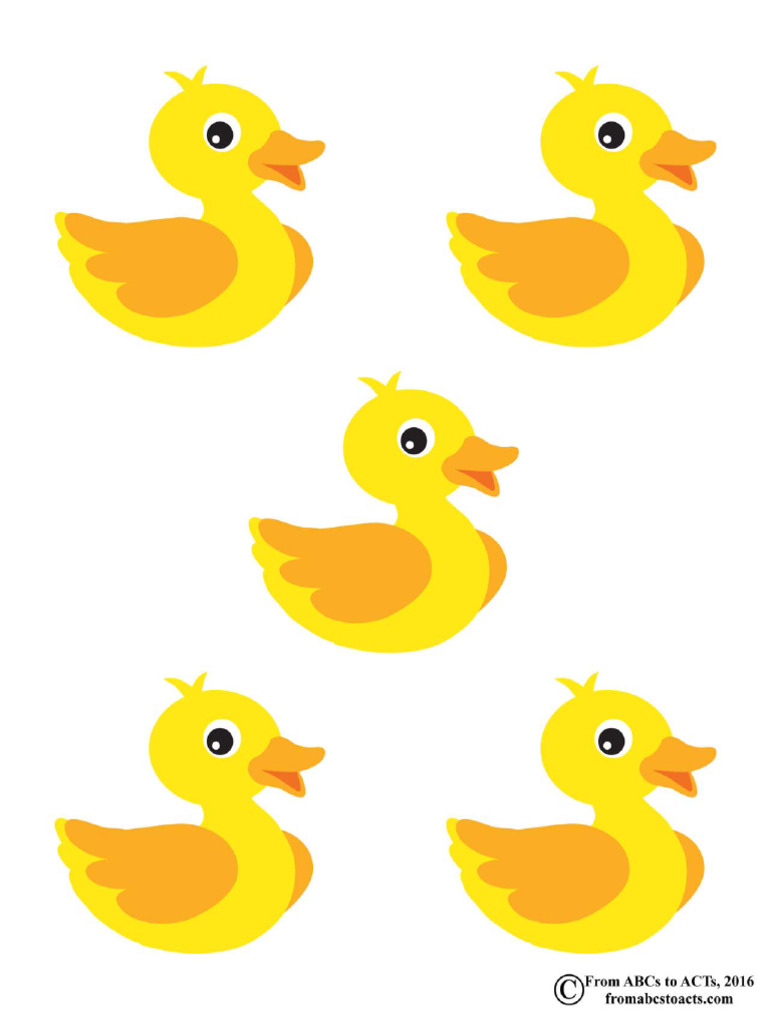 5 Little Ducks Puppets and Song | PDF