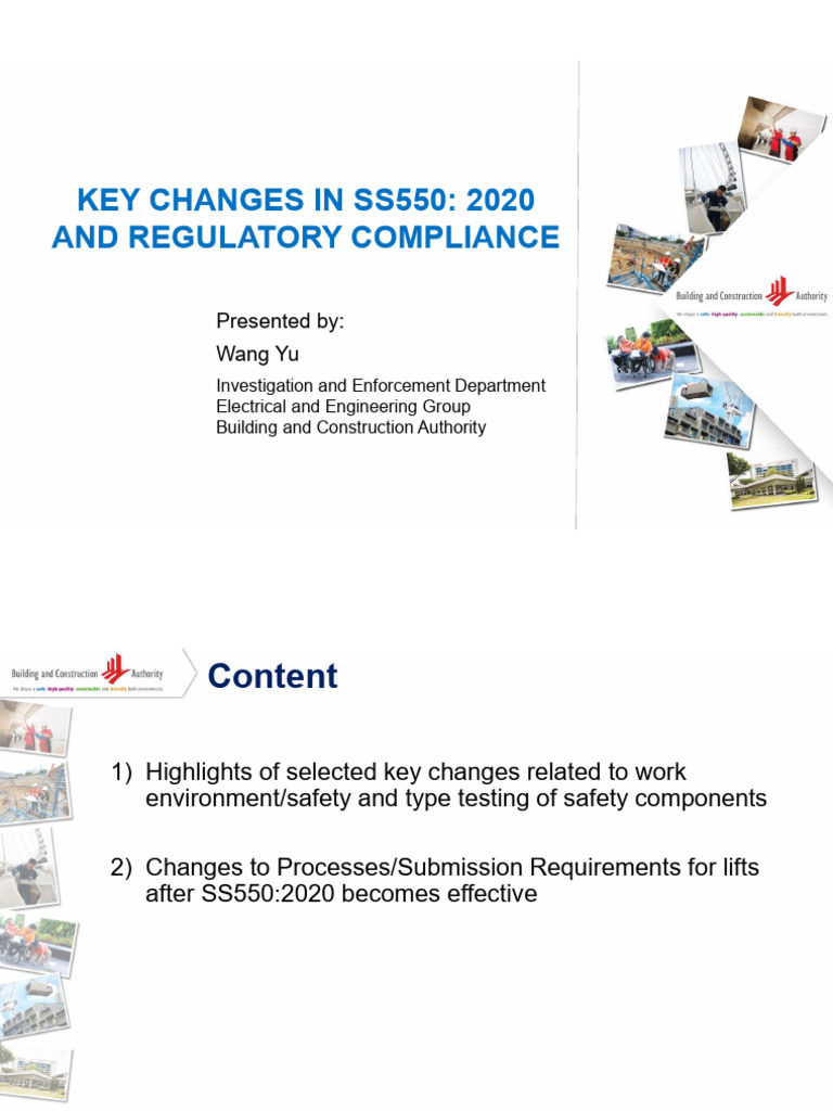 Key Changes in SS550:2020 Compliance | PDF